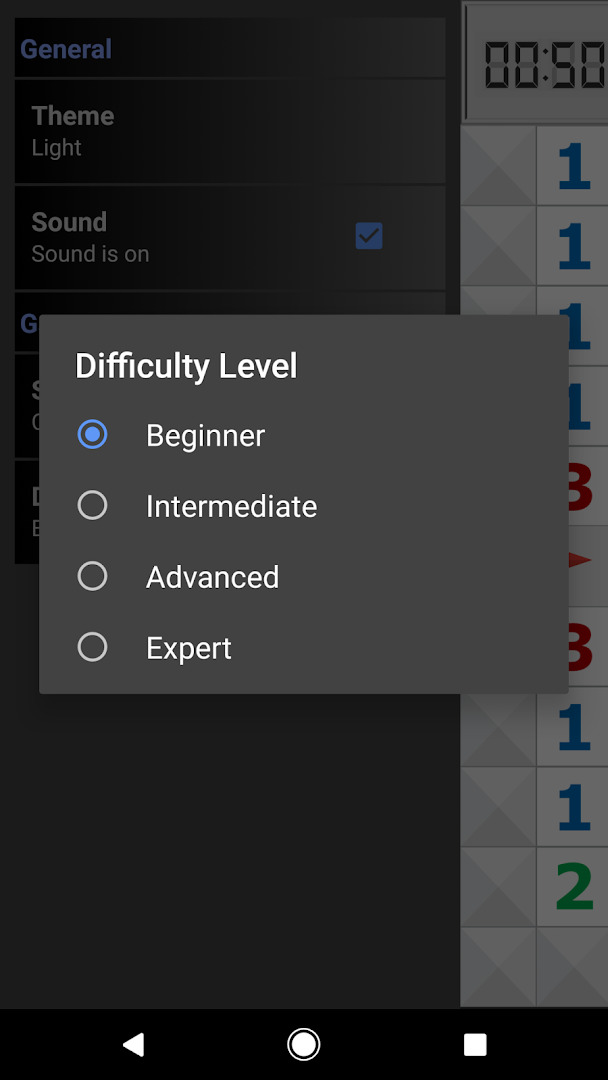Minesweeper Pro Android App in the Google Play Store